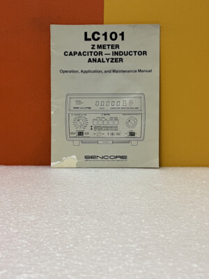 Sencore LC 101 Z Meter Capacitor-Inductor Analyzer Operation ...