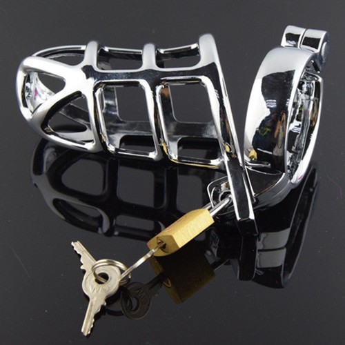 Stainless Steel Metal Male Chastity Cage Chastity Device Lockable ...