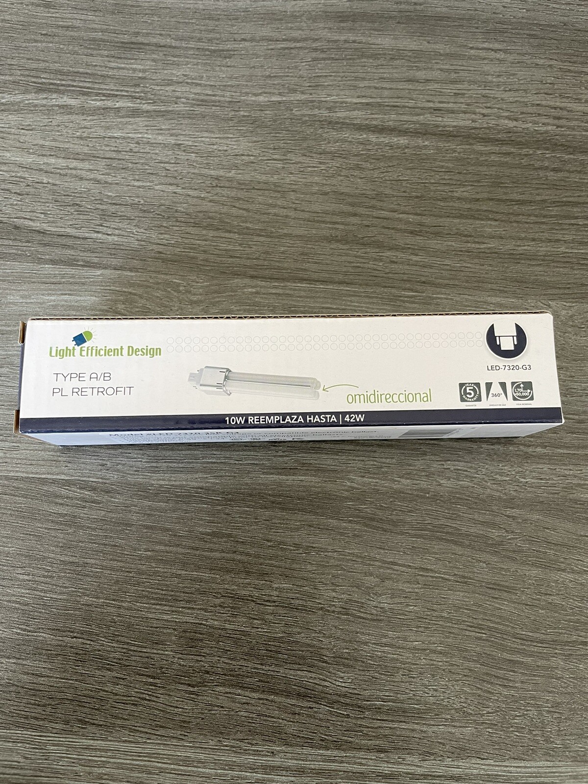 Light Efficient Design Led-7320-35K-G3 Lamp,Led,Pl,10W,4 Pin,G24q/Gx24q ...