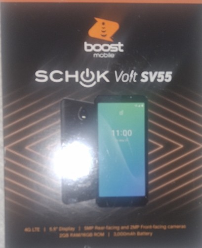 New Sealed Boost Mobile Schok Volt SV55 4G LTE 16GB Android Go ...