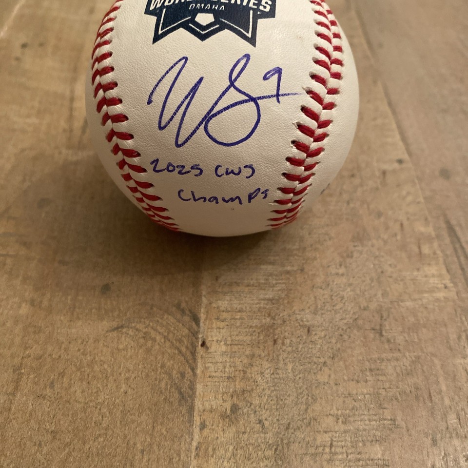 WILLIAM SCHMIDT SIGNED + 2025 CWS CHAMPS INSCRIPT 2025 CWS LOGO BASEBALL. LSU. | eBay