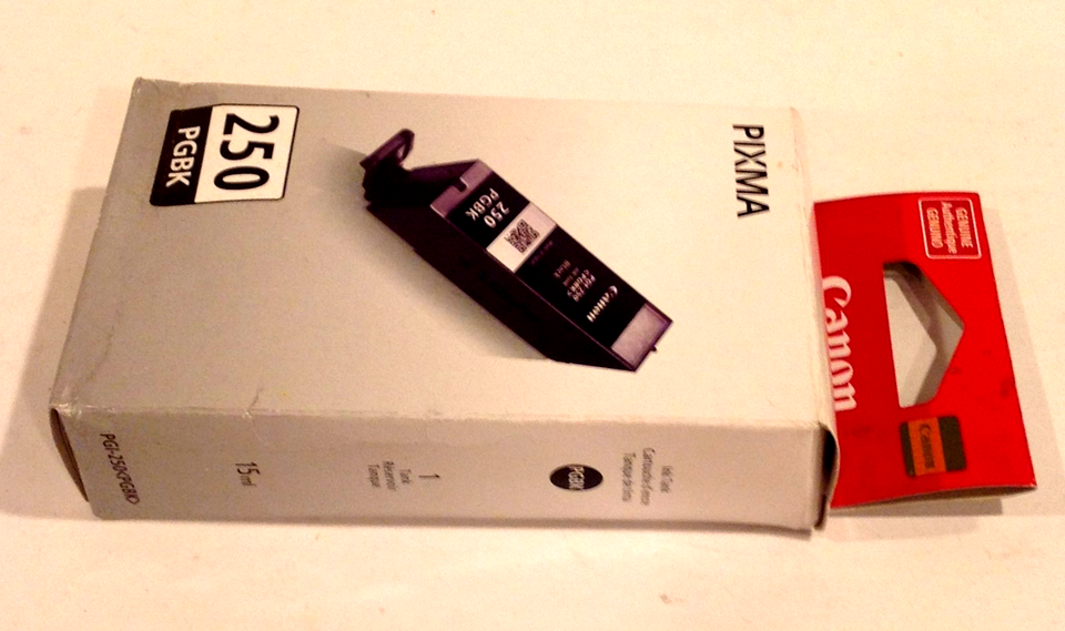 Genuine Canon PGI-250 PGBK Black Ink Tank Cartridge 6497B001 Sealed Box ...