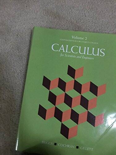 Calculus for Scientists and Engineers volume 2 custom edition for chabot - GOOD | eBay