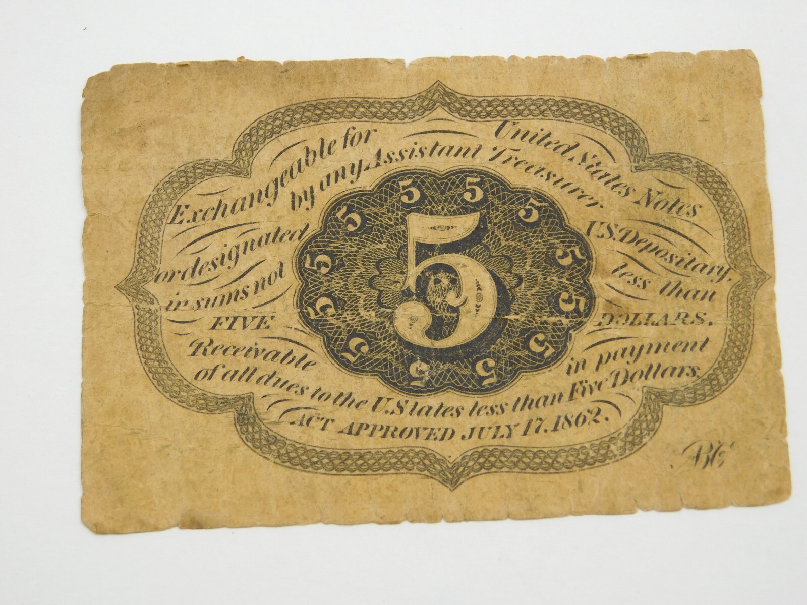 1862 U.S. 5 Cent Postage Fractional Currency (72) | eBay