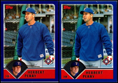 Topps Herbert Perry (2) Card Lot - ONLY MINUTES LEFT – THIS IS YOUR ...