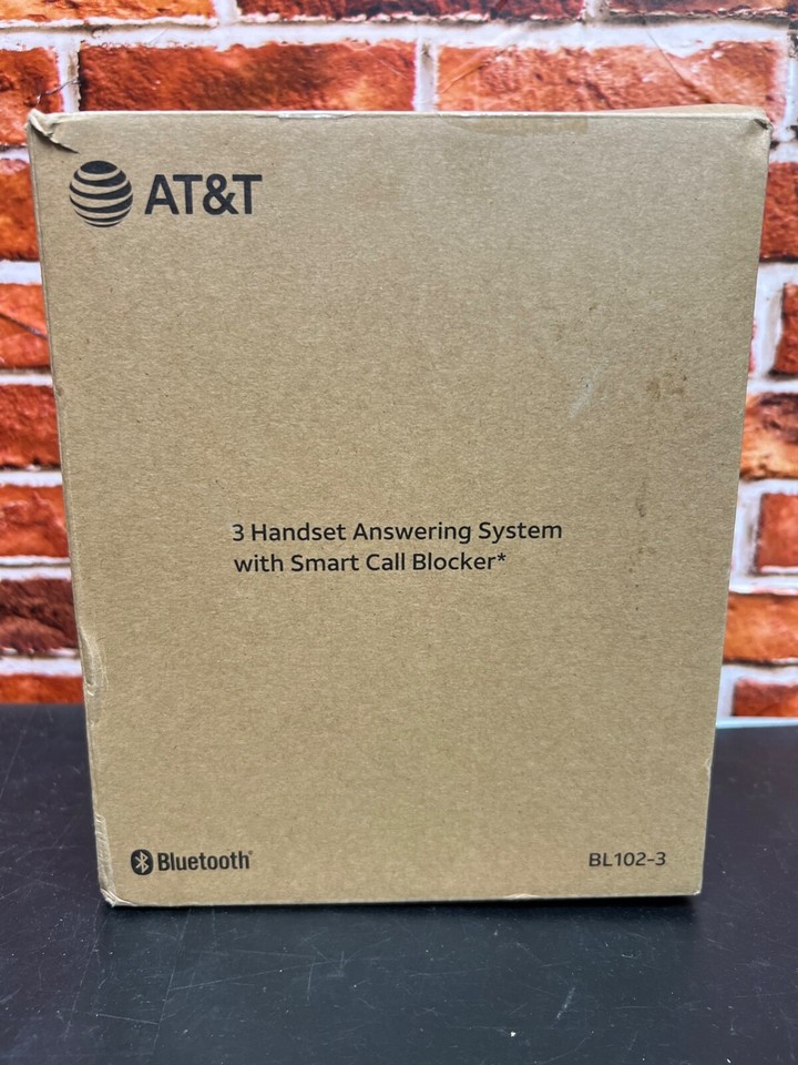AT&T BL102-3 DECT 6.0 Cordless Phone 3-Handset System with Answering ...