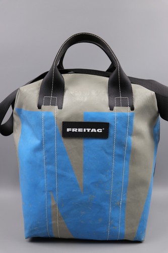 FREITAG F76 Leo Vintag Gray/Blue Used Pvc Laptop Crossbody Tote bag Size Medium | eBay