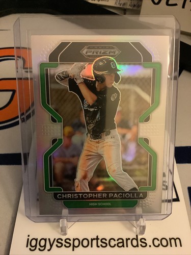 Christopher Paciolla SILVER PRIZM 2022 Panini Prizm Draft Picks ...