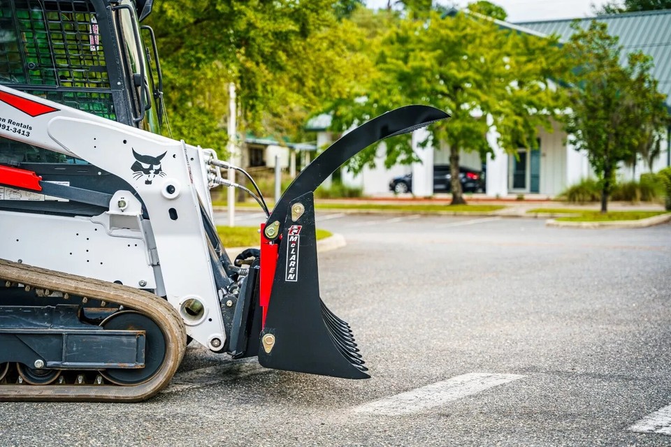 Track Loader Root Rake Attachment Debris Silage Rock for JCB 84" Wide ...