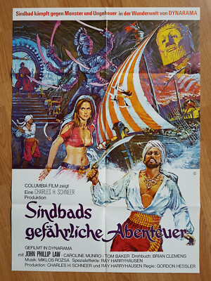 Golden Voyage of Sinbad - RAY HARRYHAUSEN - vintage German 1-sheet poster 1973 | eBay