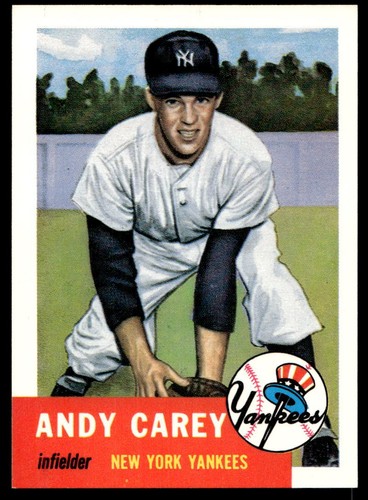 1991 Topps Archive 1953 Reprint 188 Andy Carey Yankees Baseball Card | eBay
