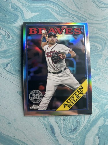 Austin Riley 2023 Topps Chrome 1988 35th Anniversary 88BC-3 Refractor ...