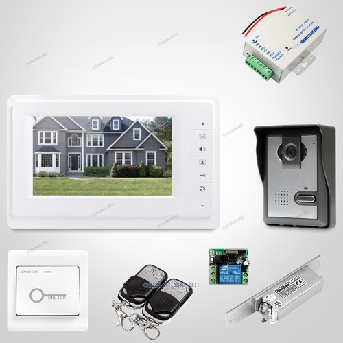 7" Video Door Entry Call System with Mute Mode for Home Security for ...