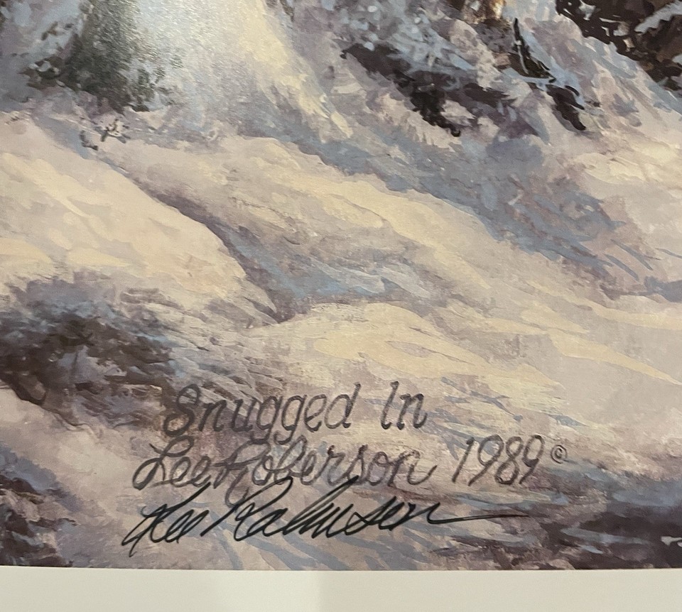 Lee Roberson Signed And Numbered Print “Snugged In” (Primitive) | eBay