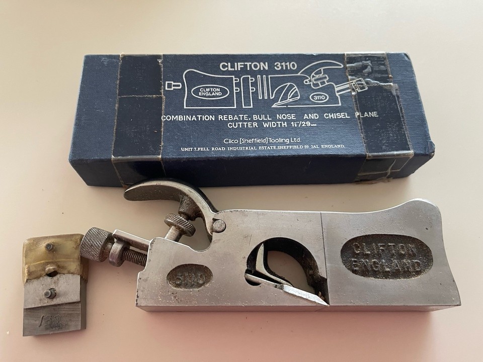CLIFTON No 3110 COMBINATION REBATE BULL NOSE & CHISEL PLANE WITH ...