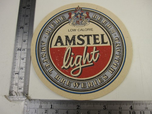 Vintage Amstel Light Holland Coaster Beer Mat BIS | eBay
