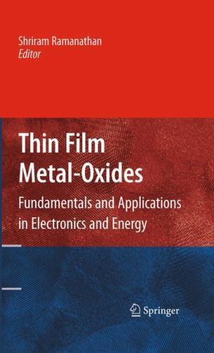 Thin Film Metal-Oxides : Fundamentals and Applications in Electronics ...