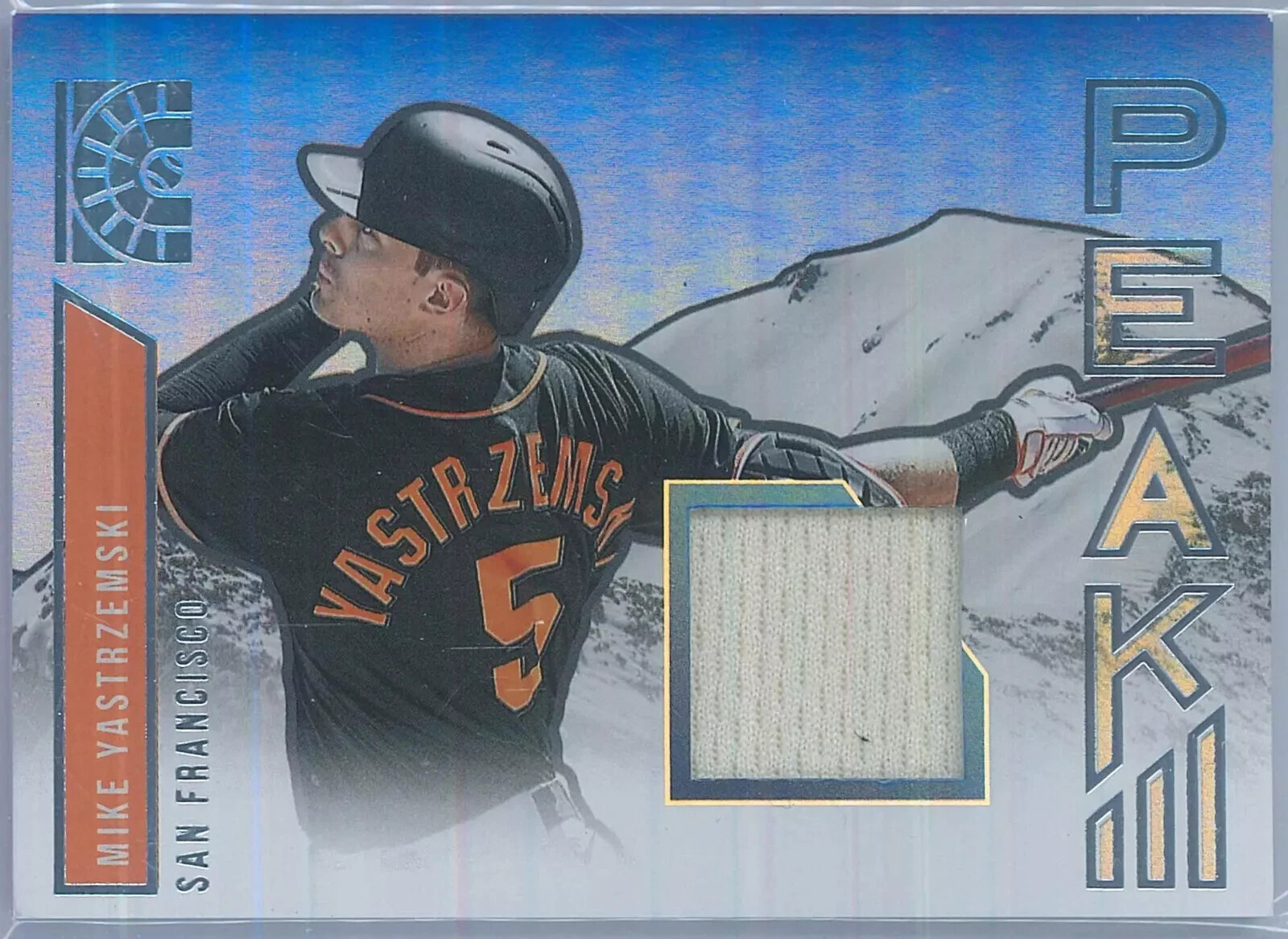 2022 Panini Capstone Peak Materials #18 Mike Yastrzemski San Francisco Giants | eBay