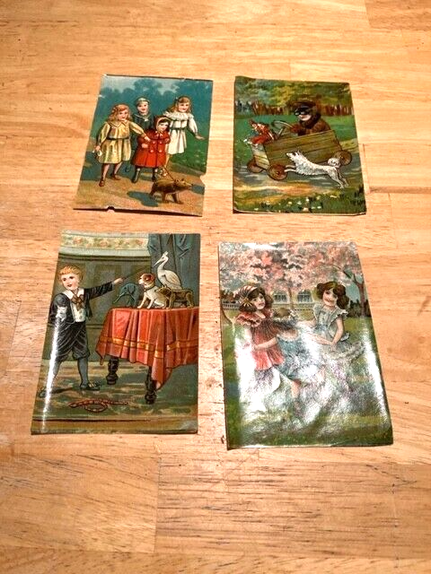 SET OF LATE 1800S EARLY 1900S GERMAN BLOCKS WITH 6 DIFFERENT SCENES ...