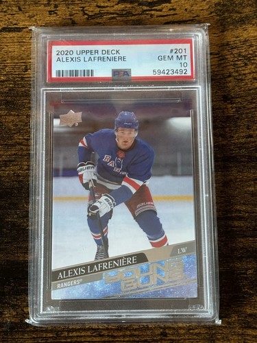 2020-21 Upper Deck Young Guns Alexis Lafreniere #201 PSA 10 GEM MT ...