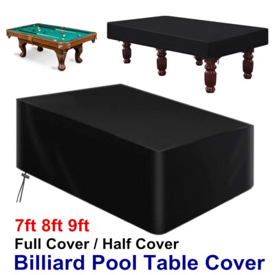 7/8/9FT Pool Snooker Billiard Table Cover Polyester Waterproof Dust Cap ...