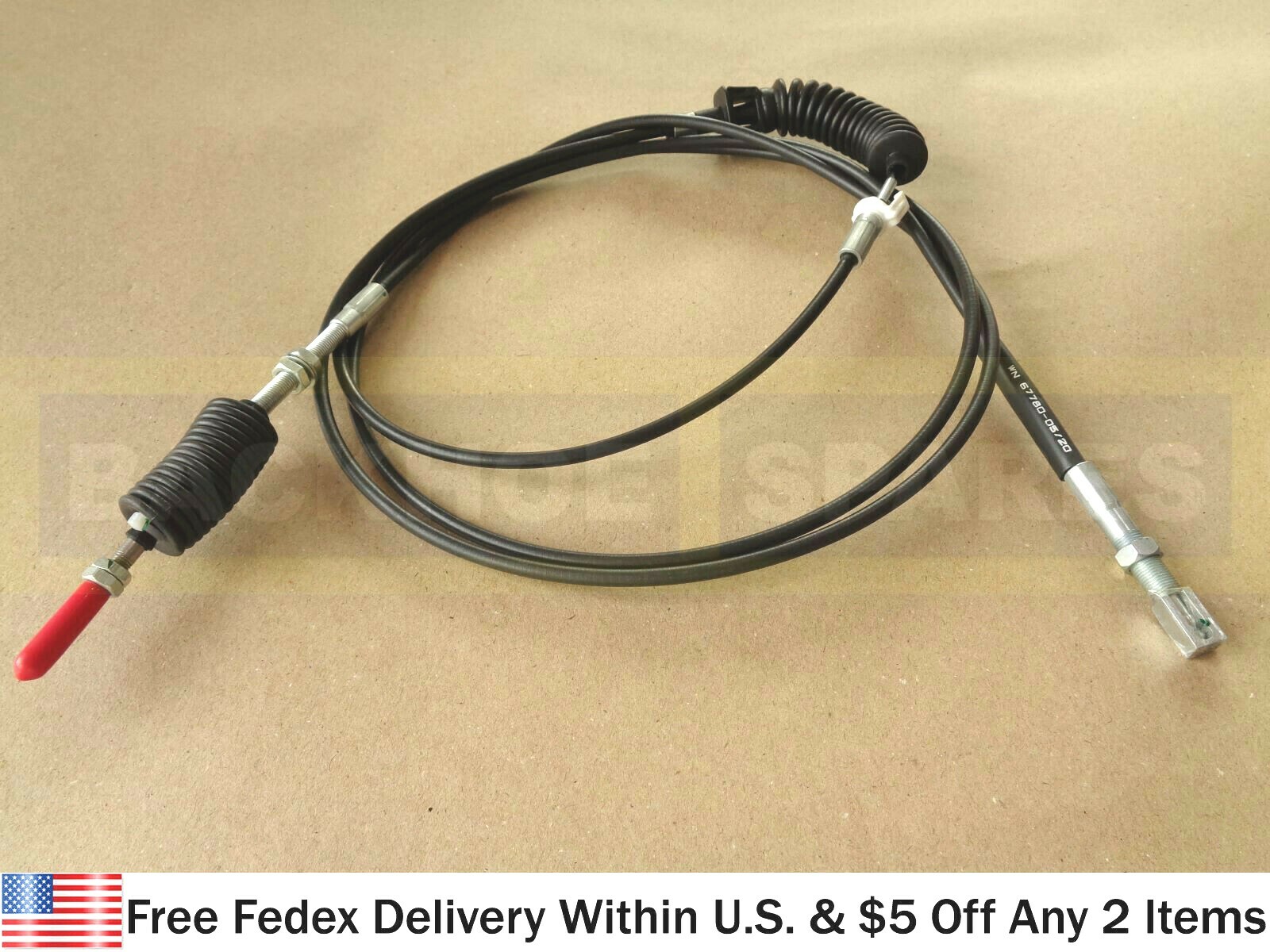 JCB PARTS - THROTTLE CONTROL CABLE ASSEMBLY (PART NO. 333/F4489 910/ ...