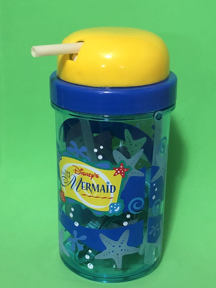 Zak Disney Little Mermaid Vintage But NEW Cup with Retractable Straw 90 ...