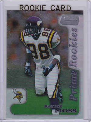 RANDY MOSS ROOKIE CARD 1998 Topps Stadium Club PRIMES ROOKIES RC ...