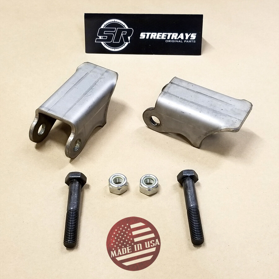 [SR] Rear Shock Mount Lower Axle Weld-on Steel Bracket FOR Jeep w/ Nuts ...