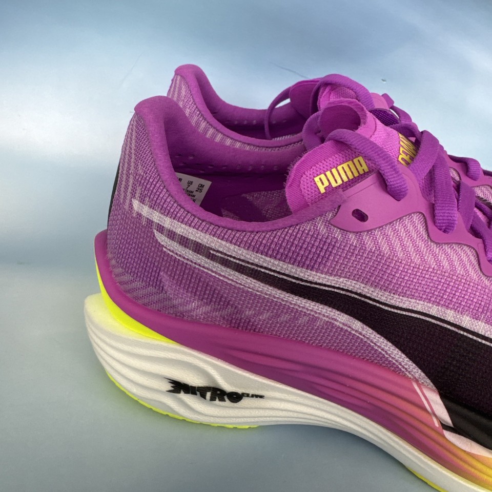 Puma Deviate Nitro Elite 3 Mens Running Shoes Purple Carbon Plated size ...
