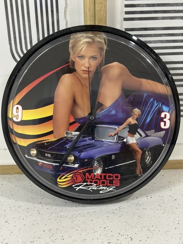 Matco Tools Racing Wall Clock Chevy Camaro SS Pinup Clock - Works | eBay
