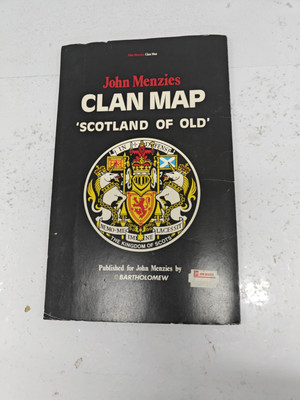 Bartholomew Clan Map Scotland of Old Large Foldout Map | eBay