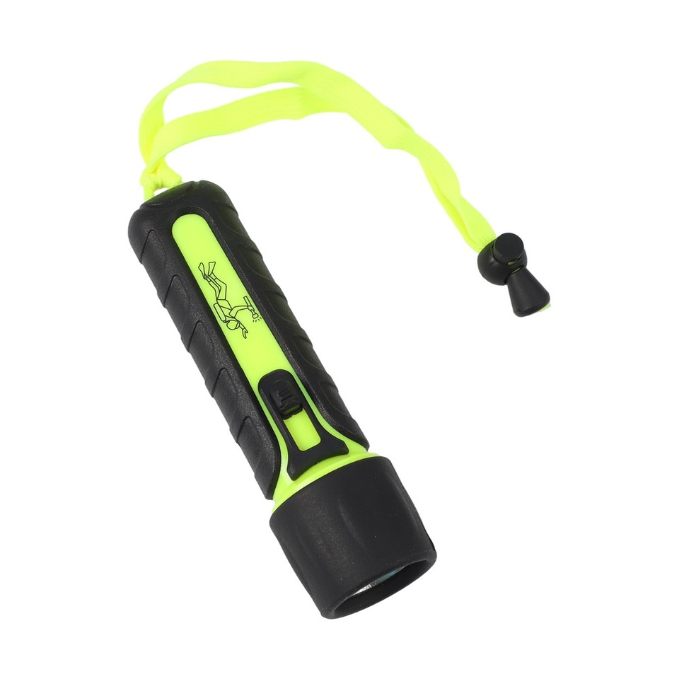 Diving Flashlight 15.2x4.2cm 8000LM Fluorescent Green Lantern Light PC ...