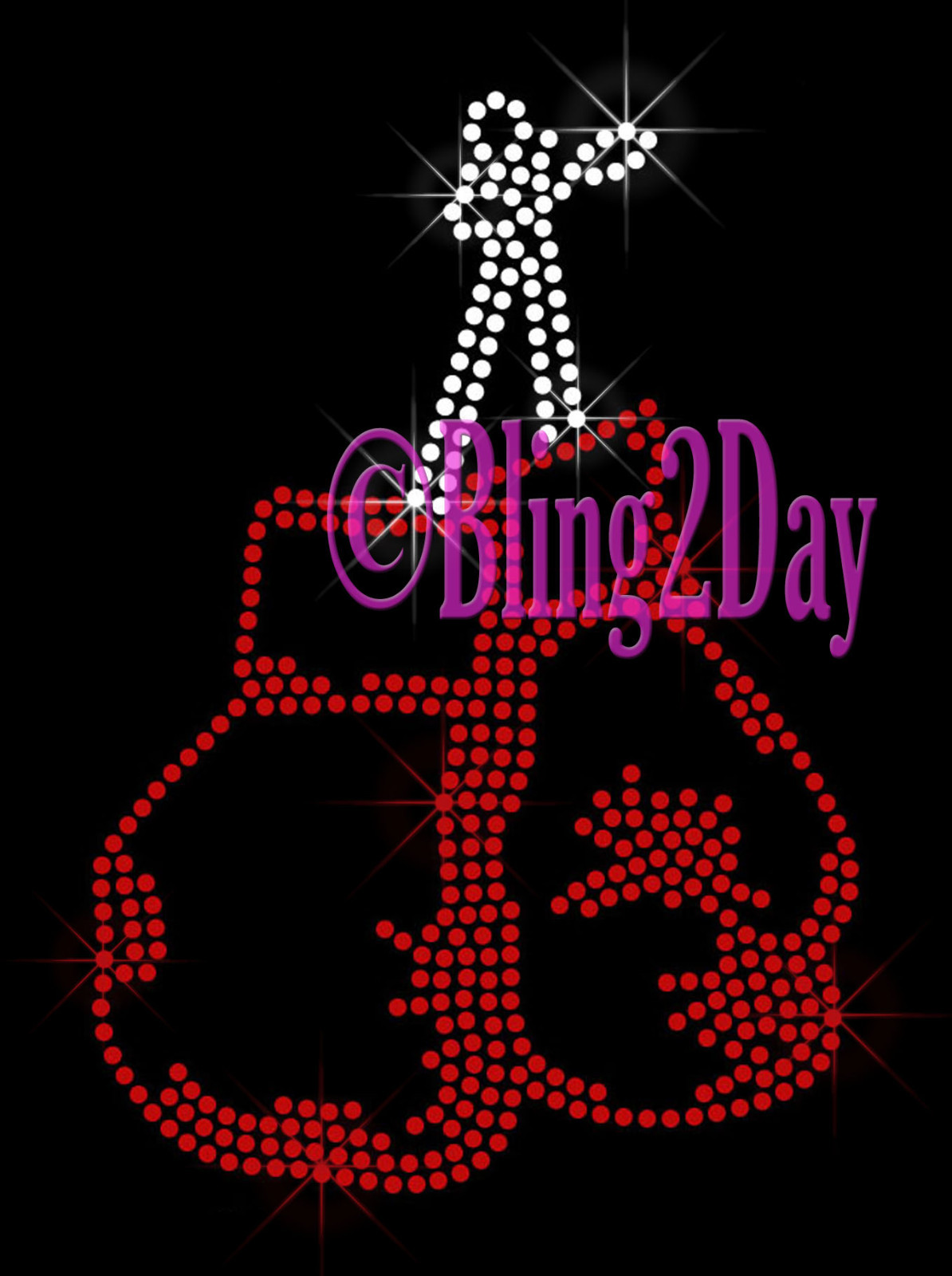 Boxing Gloves - Custom Color - Iron on Rhinestone Transfer Hot Fix ...
