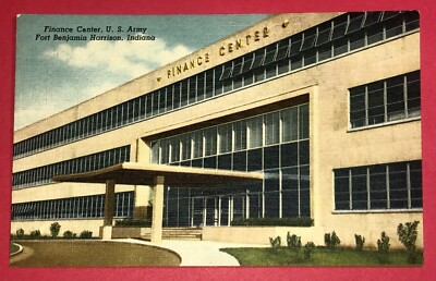 Postcard Ft Benjamin Harrison Indiana Finance Center US Army 1957 | eBay
