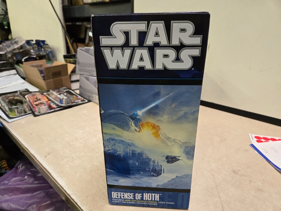 SEALED Star Wars Defense of Hoth Laser Tower & Canon Target Exclusive K ...