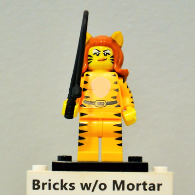 New Genuine LEGO Tiger Woman Minifig with Whip Series 14 71010 | eBay