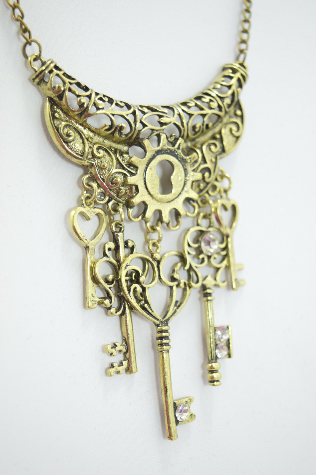 Steampunk Vintage Key To Your Heart Antique Keys Cog Charm Pirate Keys ...