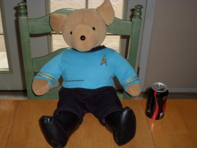 STAR TREK OFFICIAL MR. SPOCK, NORTH AMERICAN BEAR CO., 22.5" TEDDY BEAR ...