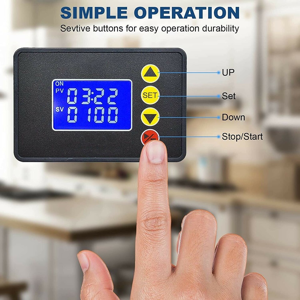 AC DC Timer Relay Microcomputer Time Controller Delay Relay Module 12V ...