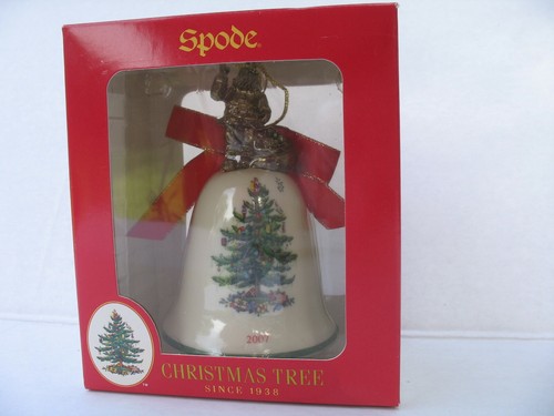 Spode Christmas Tree 2007 ANNUAL BELL with AMERICAN SANTA TOPPER ...