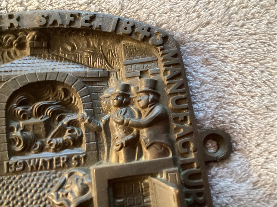 Silas C. Herring Salamander Safe Plaque | eBay