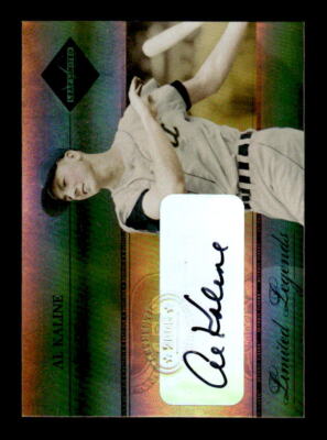 2005 Leaf Limited Legends Signature #10 Al Kaline Auto /50 - EXACT SCAN ...