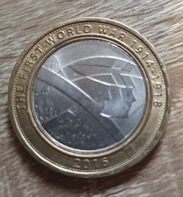 The First World War Rare 2 Pound Coin 1914 - 1918 2016 edition rare £2 ...
