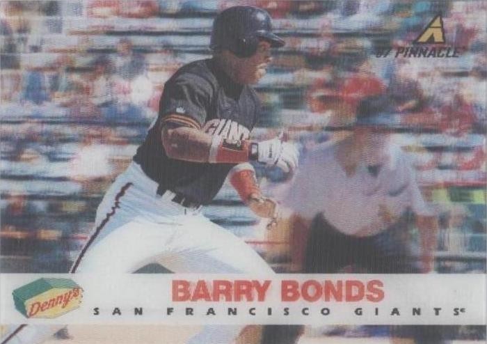 1997 Pinnacle Denny's 3D Holographic - Barry Bonds #27 for sale online ...