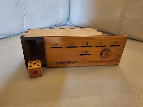Penny Drop Bar Dice Game Hand Made Wood 6" | eBay