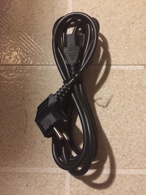 Type F Mains Power Cord x C13, 8 ft, 2.5m, Black 90 Degree Plug | eBay