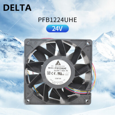 Delta PFB1224UHE 12038 12cm 24V 2.4A 4-wire PWM Violence Inverter ...