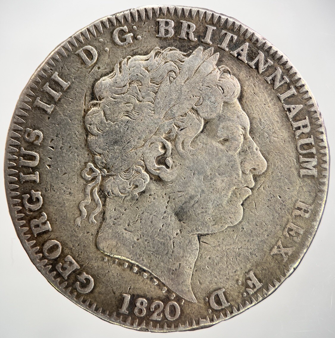 1820 George III Crown | British Silver Coin | Fine Collectable Grade ...