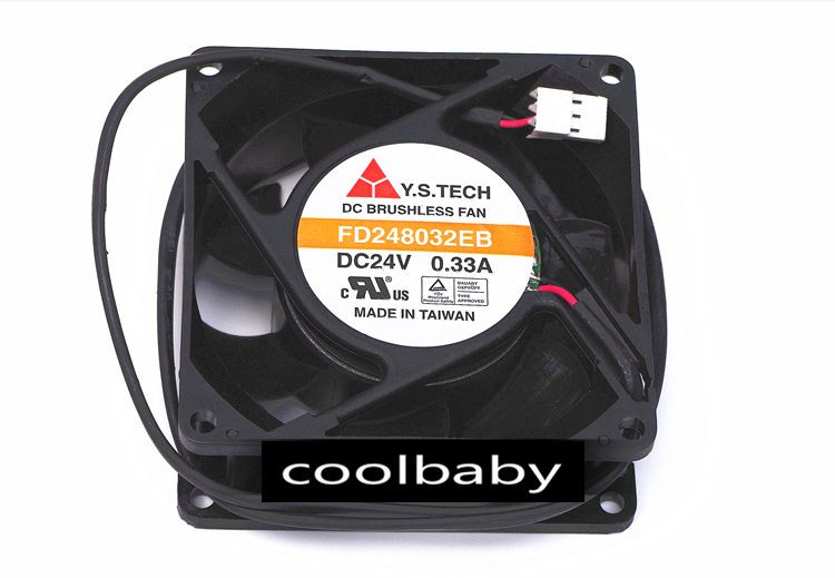 Y.S.TECH FD248032EB fan 24V 0.33A 2pin 80*80*32mm | eBay